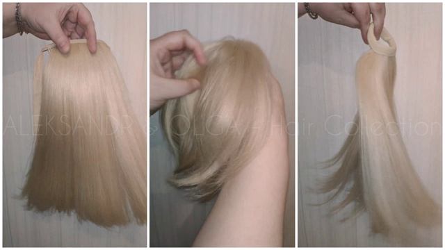 ХВОСТ на ленте, Объёмная РЕЗИНКА, ХВОСТ на резинке #накладнойхвост #накладнойпучок #накладныеволосы