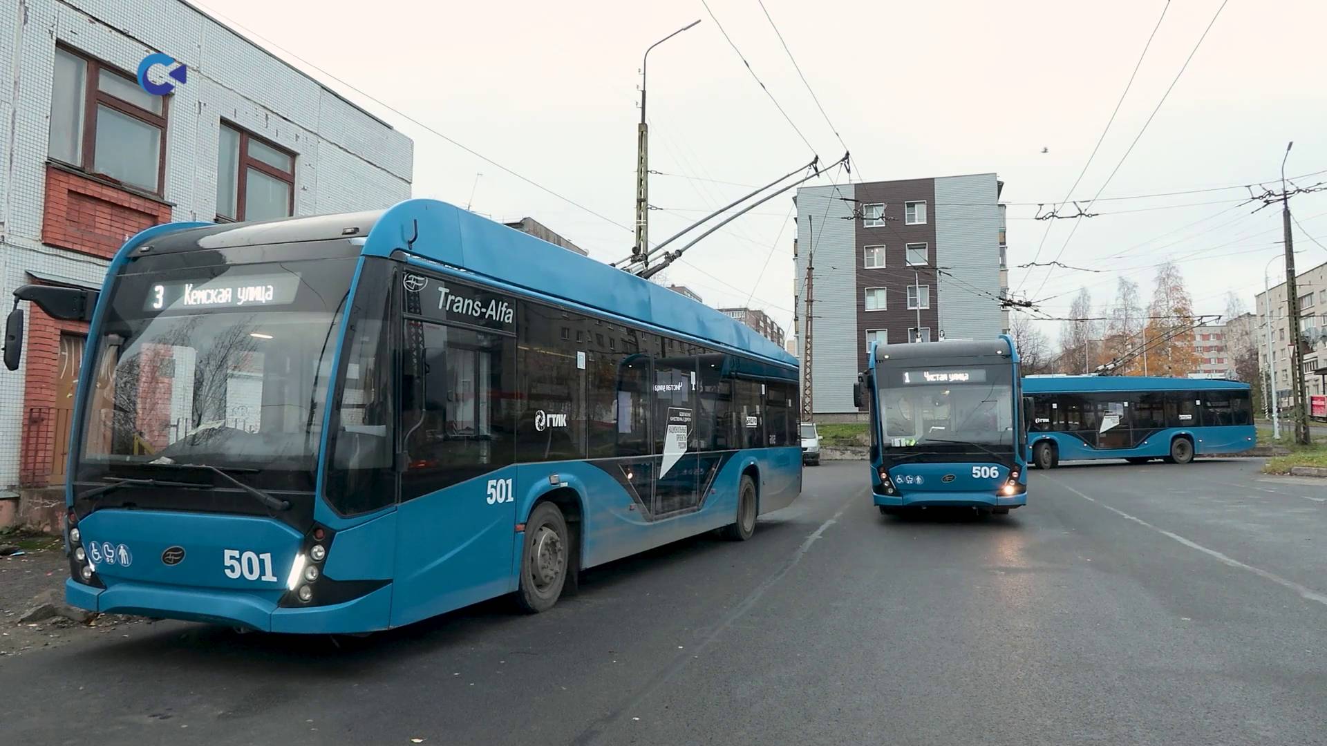 Троллейбусы вернулись на конечную остановку Ключевой в Петрозаводске