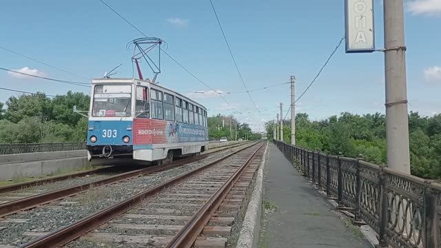 Орск. Трамвай из Европы в Азию