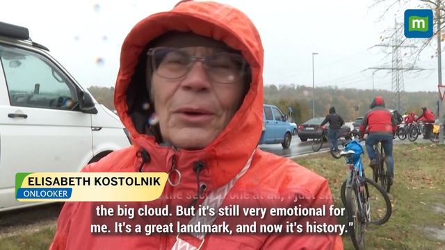 Демонтаж градирен на АЭС Германии AKW Gundremmingen