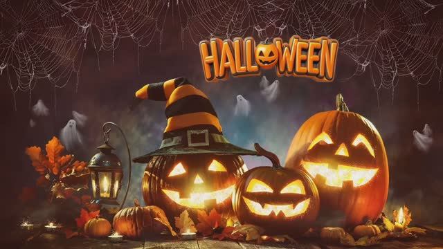 Хэллоуин. Halloween. Веселого Хэллоуина. Музыкальная открытка. Осень 2025