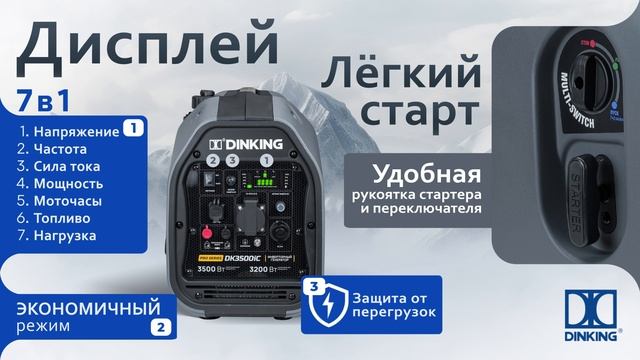 Dinking инверторный генератор DK3500iC