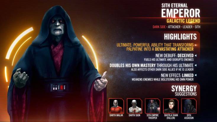 SWGOH Sith Eternal Emperor Unlocked ПОСЛЕДНИЙ ОРДЕН (Получение Император Вечных ситхов) - 1 этап