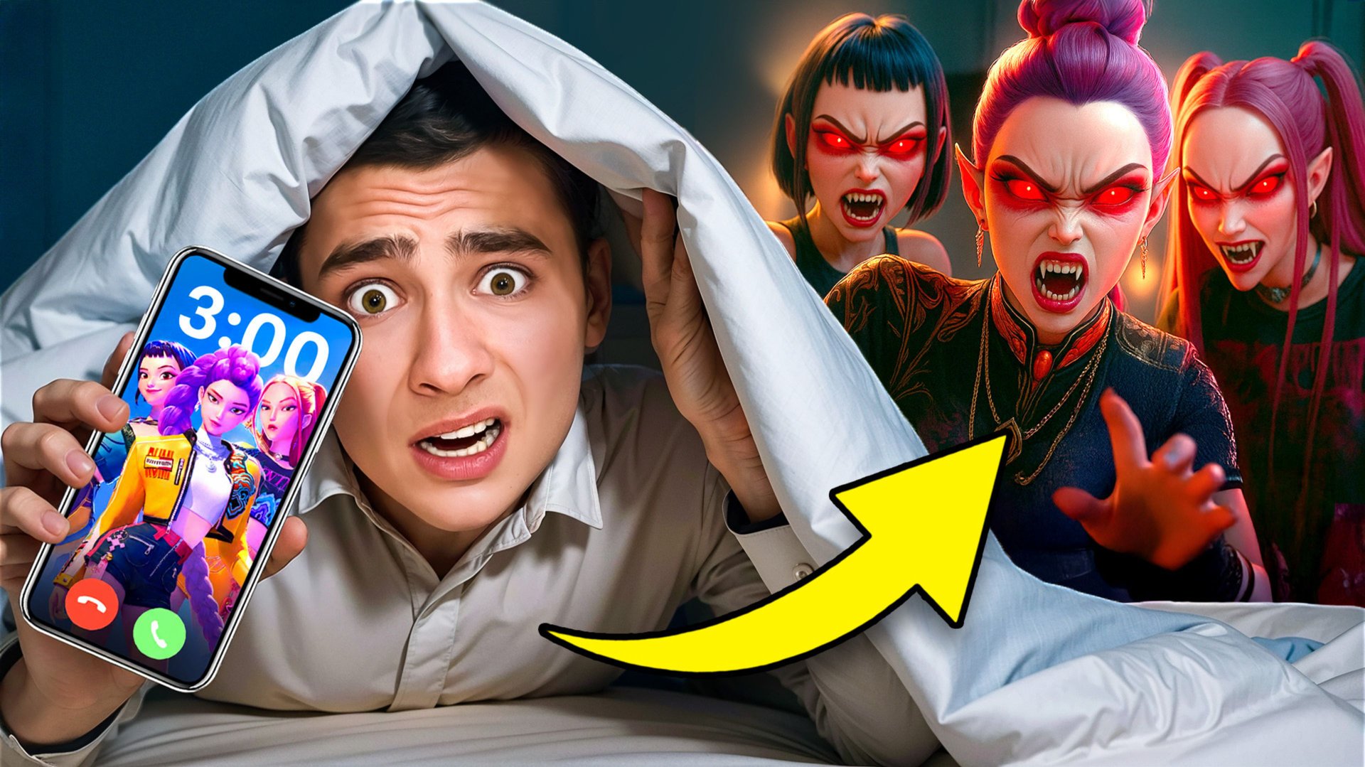 Никогда НЕ ЗВОНИ K-POP Demon Hunters в 3 часа ночи !