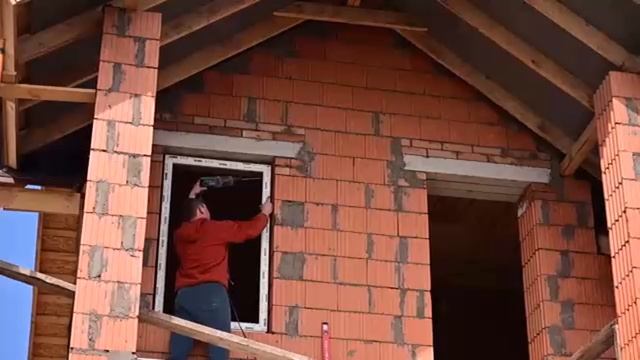 Строительство домов в коттеджном посёлке из блоков Керакам