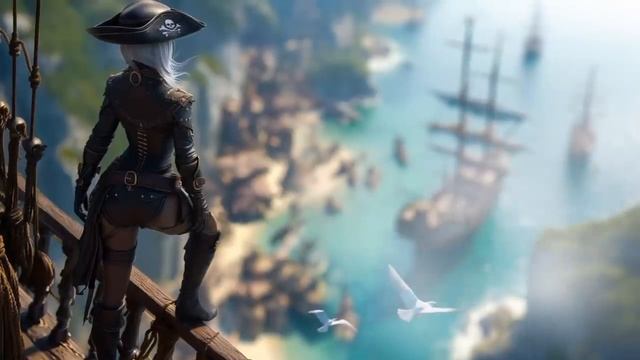 Пиратская бухта - Нежная музыка с звуками моря, атмосфера океана, фановая музыка для отдыха