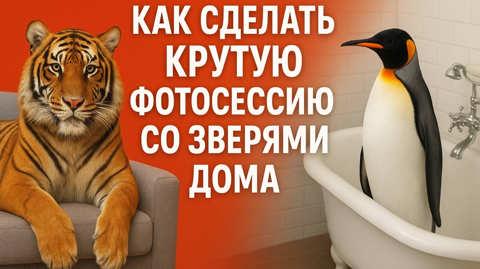 Как сделать крутую фотосессию со зверями дома