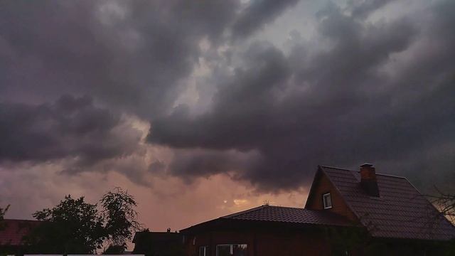 Таймлапс (TimeLapse) "Небо на закате"