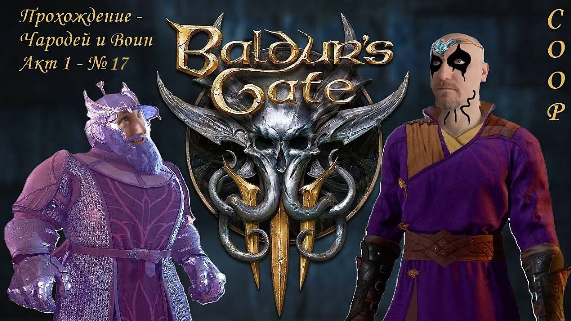 Baldurs Gate 3 - Прохождение. Чародей и Воин акт 1! №17 - coop