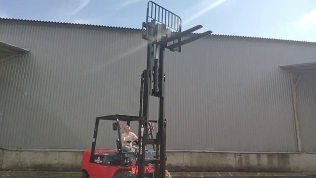 Обзор дизельного погрузчика OXLIFT CPCD50-XC7K2 | 5 тонн, 4.5 метра, Side Shift, Full Free Lift