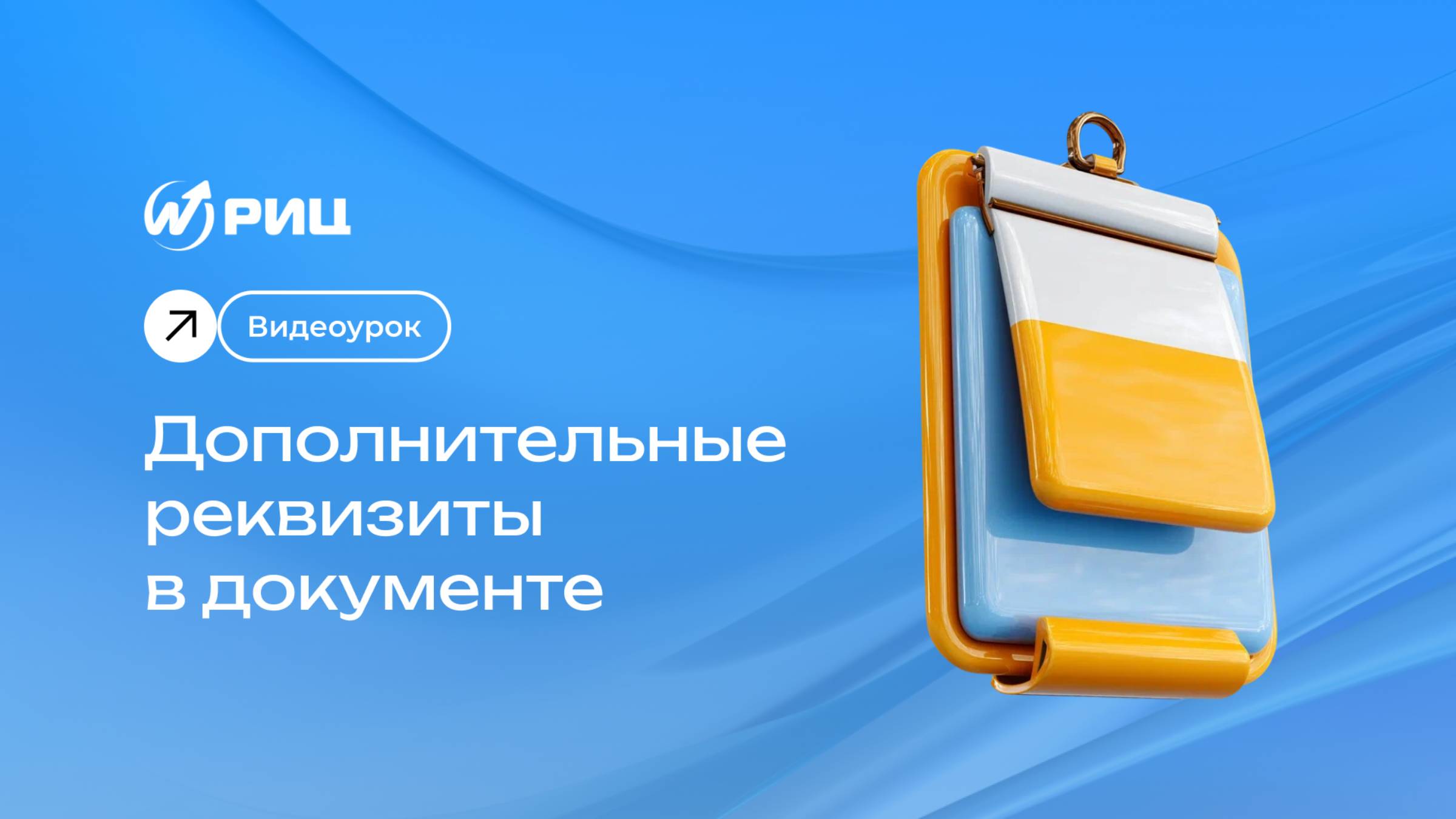 Дополнительные реквизиты в документе