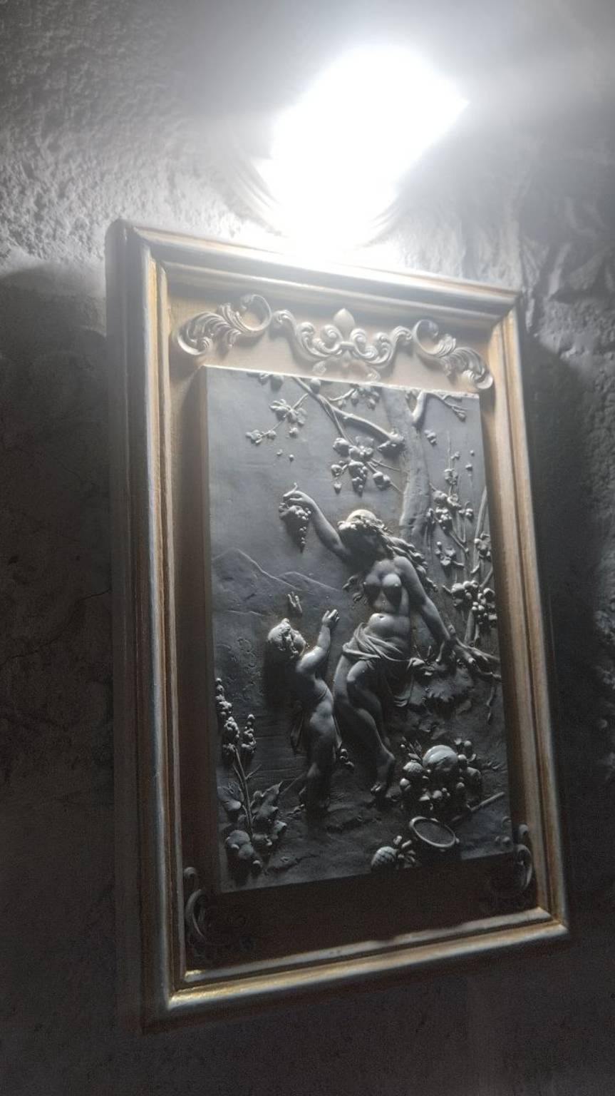 Панно "Райский сад". Белое