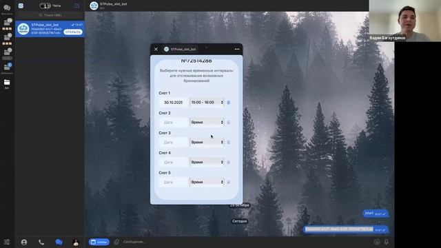 Бот бронирования слотов поставок Ozon. Вебинар от 30.10.2025