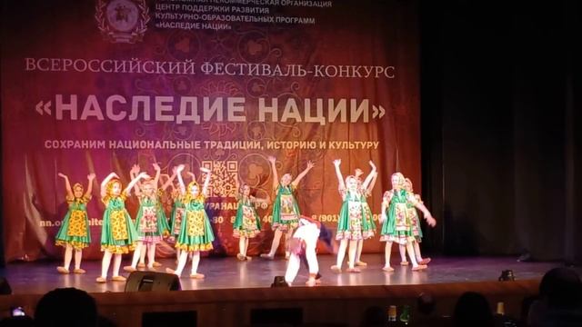 Русский танец Лапти хореографический ансамбль Нежность Жуковская ДШИ 1