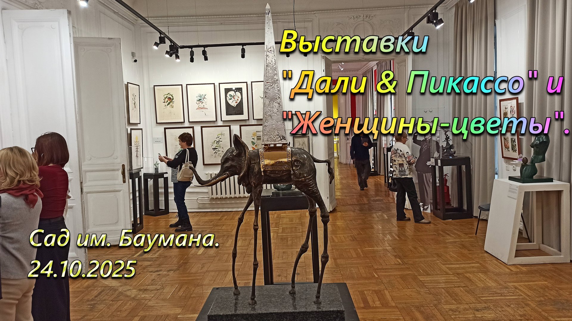 Выставки "Дали & Пикассо" и "Женщины-цветы". Сад им. Баумана. 24 октября 2025 года.
