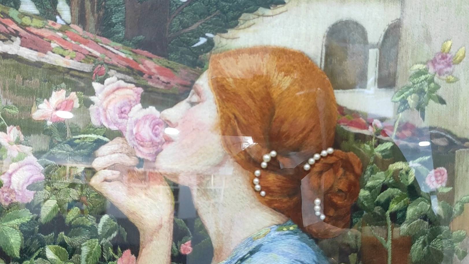 Выставка картин художественной вышивки в санатории Пирогова