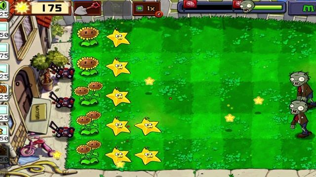 Прохожу PVZ 1 level 1-2 кампания 2