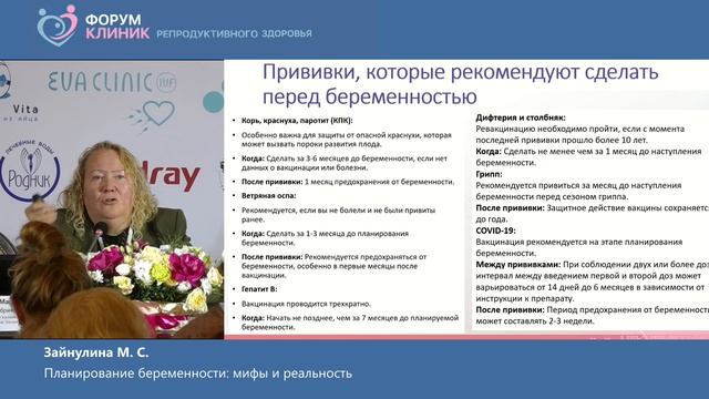Зайнуллина Марина Сабировна "Планирование беременности: мифы и реальность"