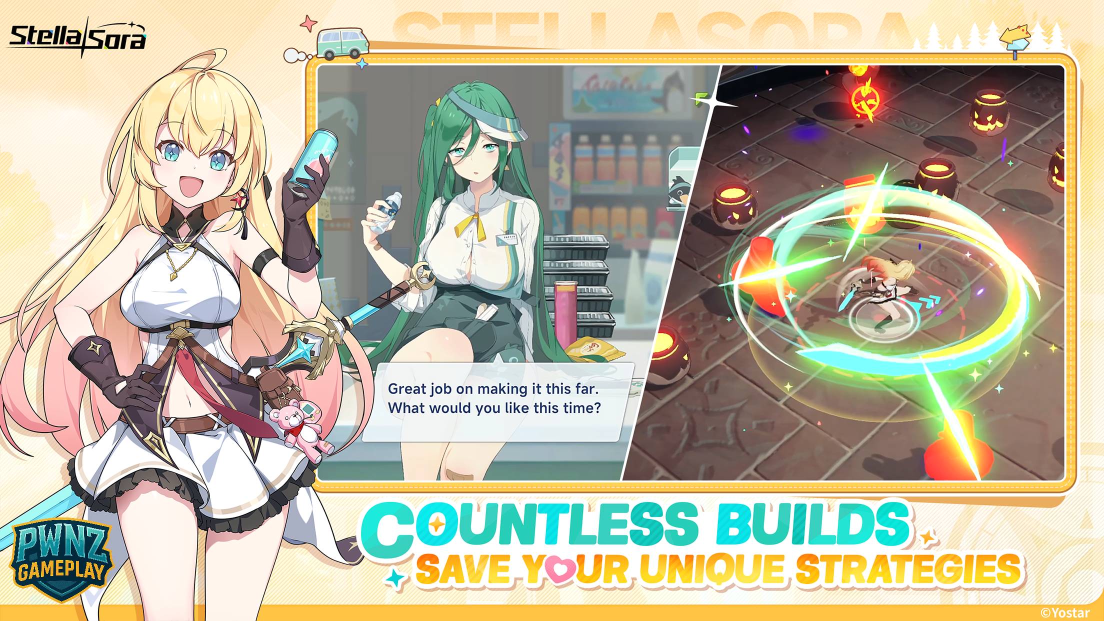 Stella Sora Gameplay  Android, iOS, PC Фрагмент игры на Андроид