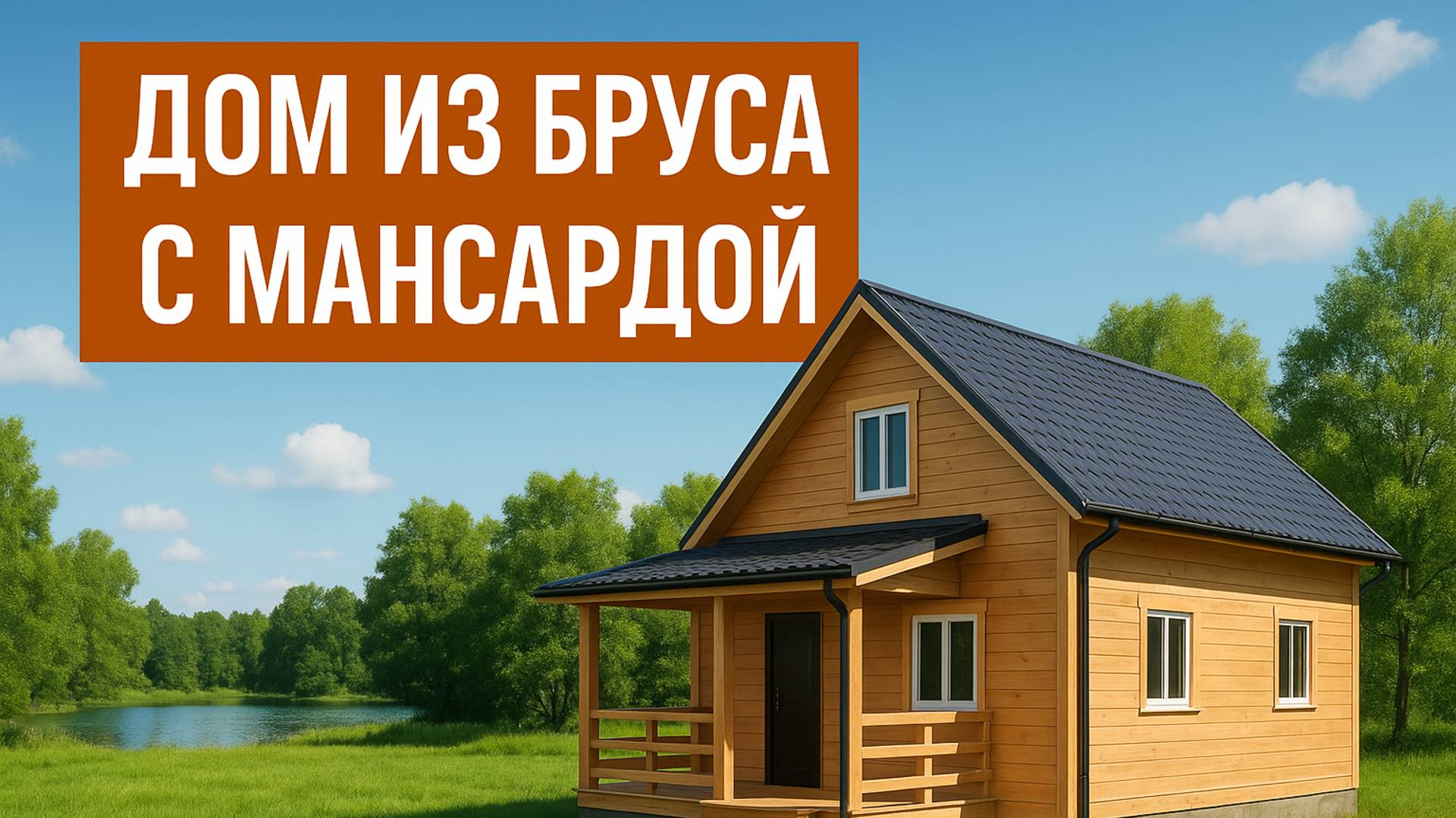 Дом из бруса 8 на 8 с мансардой — строительство под ключ, цена, фото