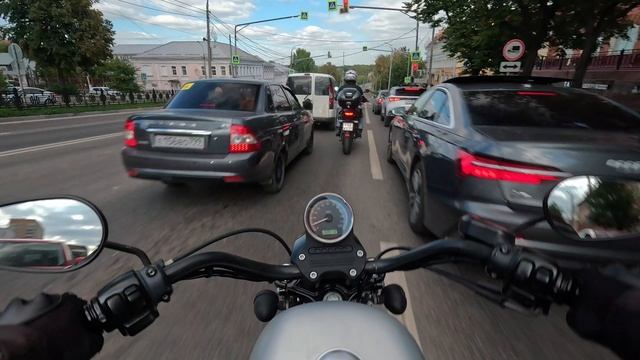 Harley Davidson Sportster 1200 и Kawasaki Versys 650 Едем на Дамбу в Подольске
