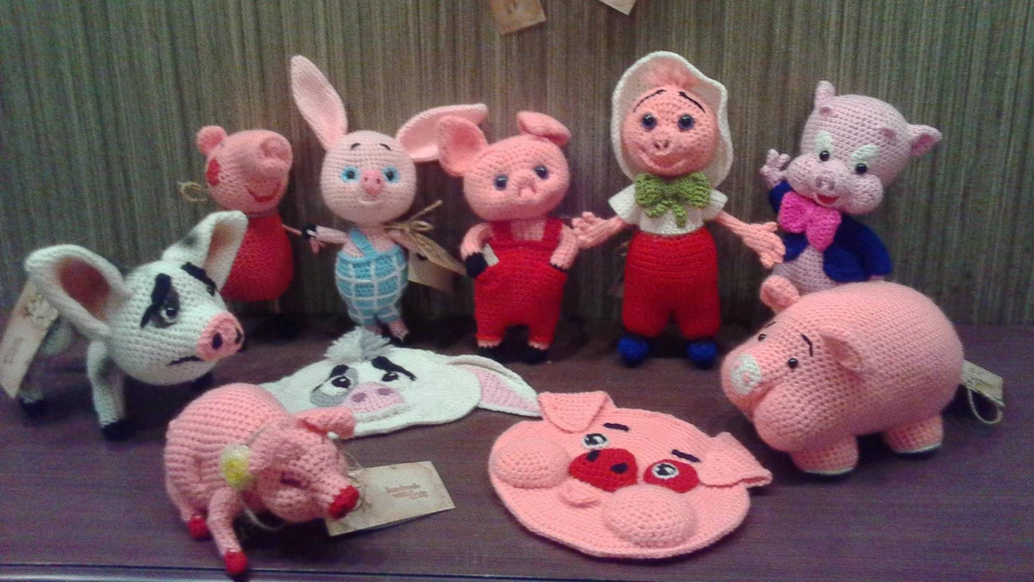 Прихватка - поросенок Пухля, ч.2. Pothook is a piggy Poohlya, р.2. Amigurumi. Crochet.