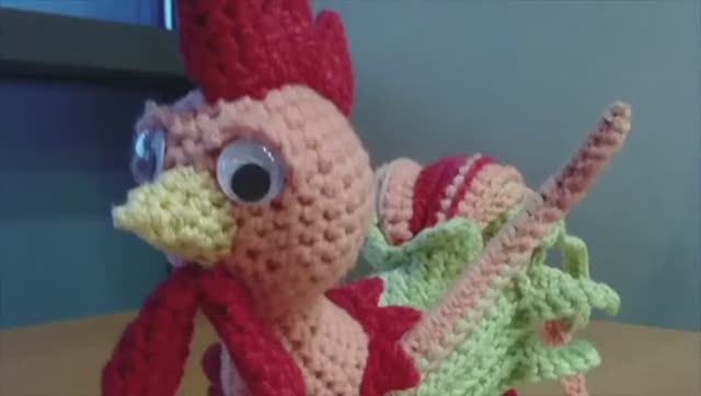 Петушок-свистулька, ч.2. Cock-whistle, р.2. Amigurumi. Crochet.