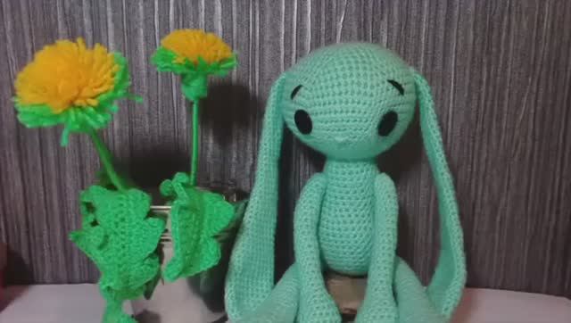 Печальный зайчик, ч.1.   Sad bunny, р. 1.  Amigurumi. Crochet.