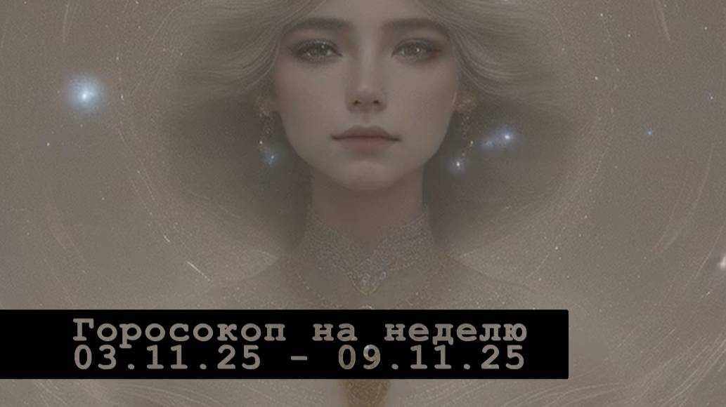 Гороскоп на неделю с 03 по 09 ноября 2025