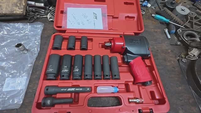 Обзор набора шиномонтажника JTC-7663K2 с гайковертом JTC-5812