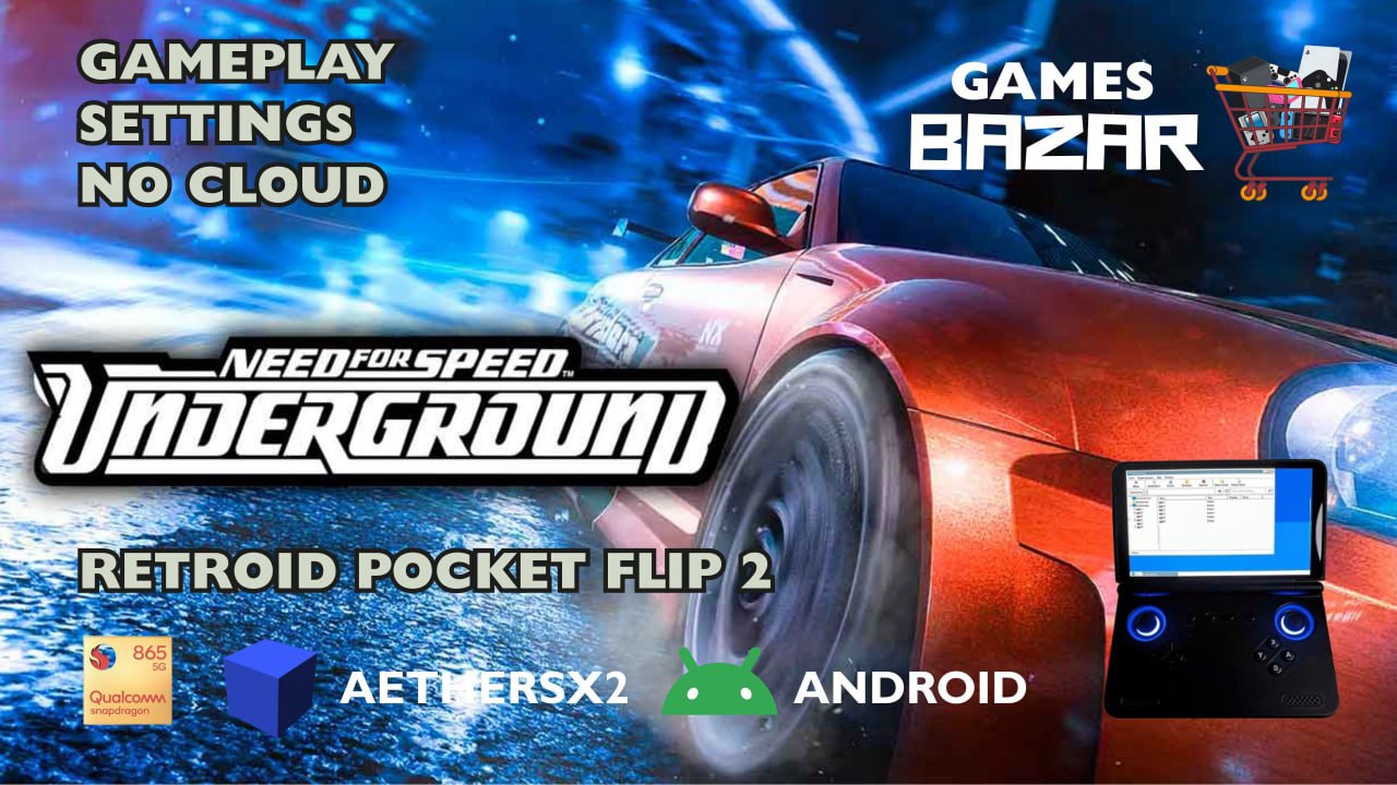 Need for Speed Underground андроид настройки AetherSX2 Retroid pocket flip 2 #games #nfs #ps2