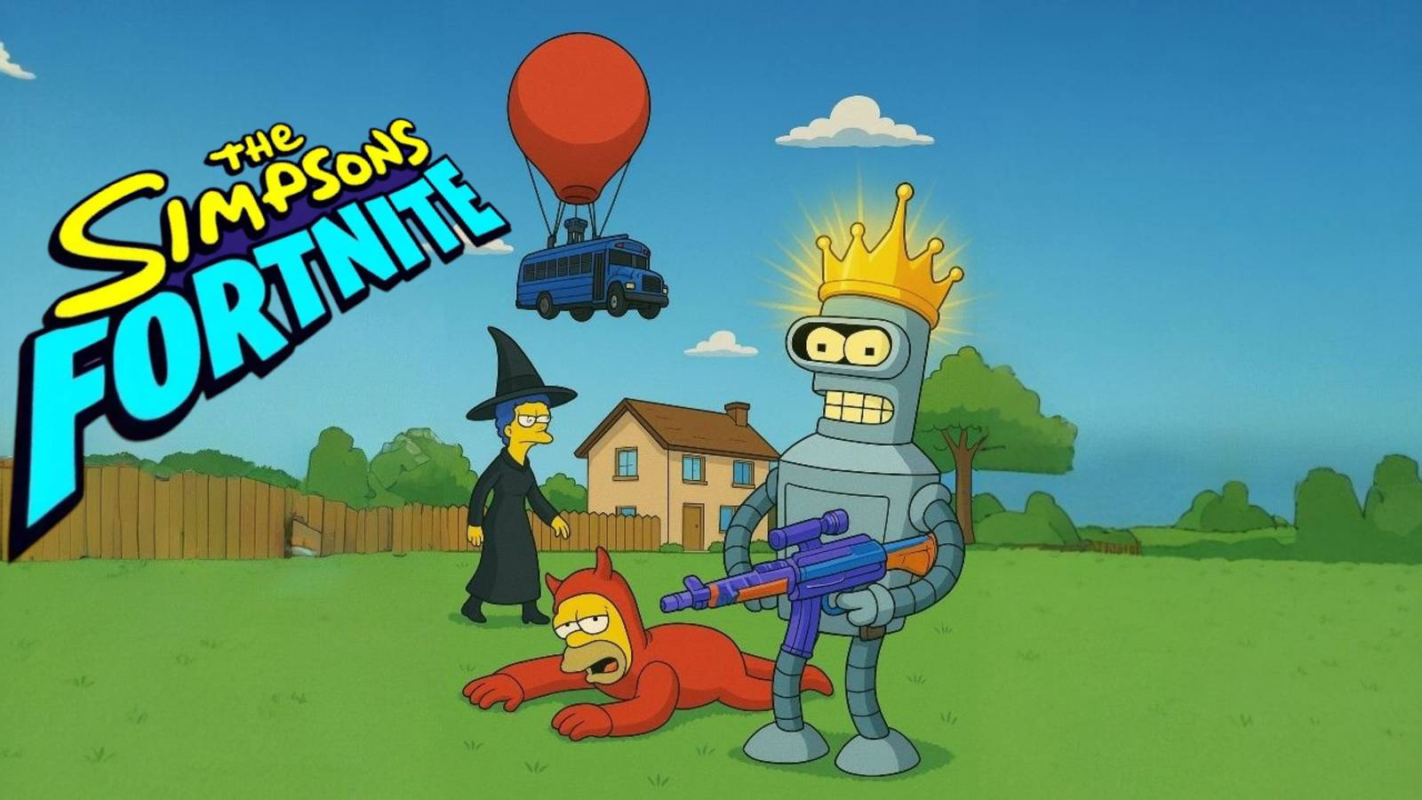 Ивент The Simpsons в Fortnite Бендер Родригес