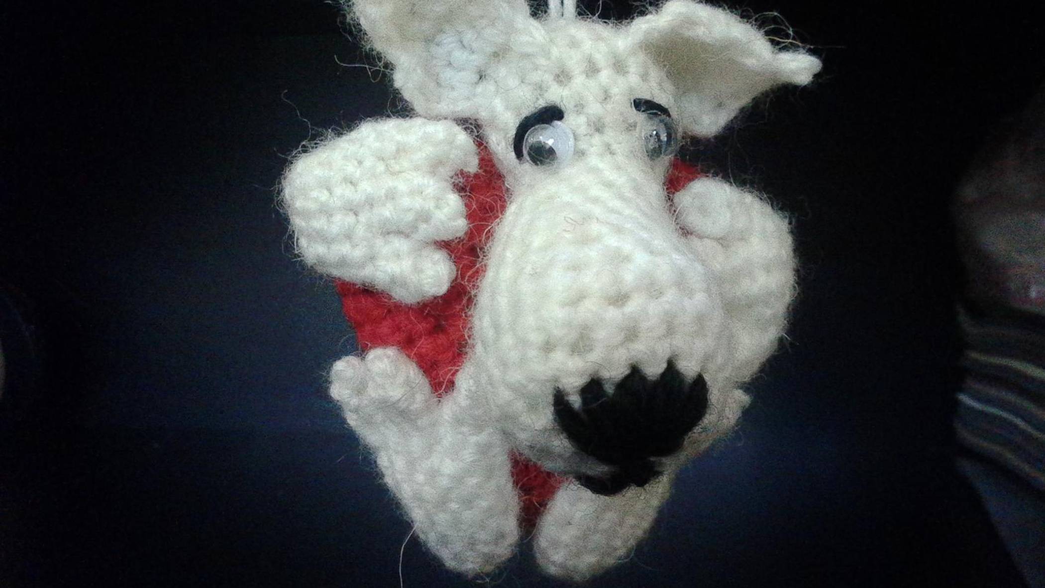 Щенок с огромным сердцем. Valentine's in the car. Amigurumi. Crochet.  Амигуруми. Игрушки крючком.