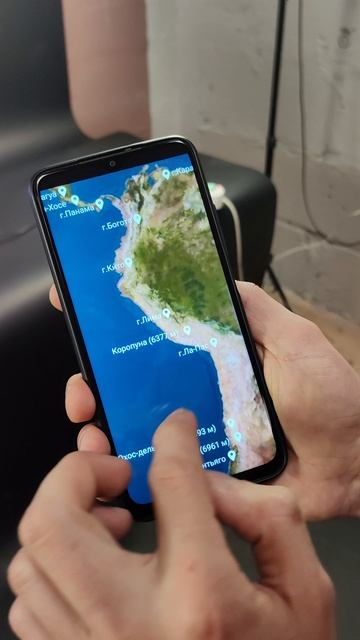 Макет глобуса с механикой и подсветкой