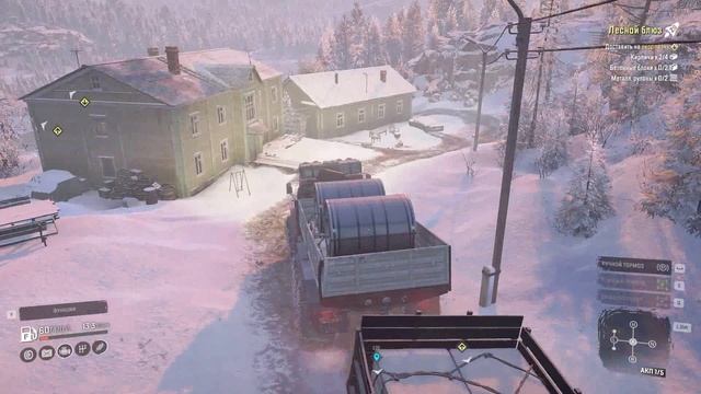 SnowRunner. Амур. Чернокаменск. Контракт "Лесной блюз "