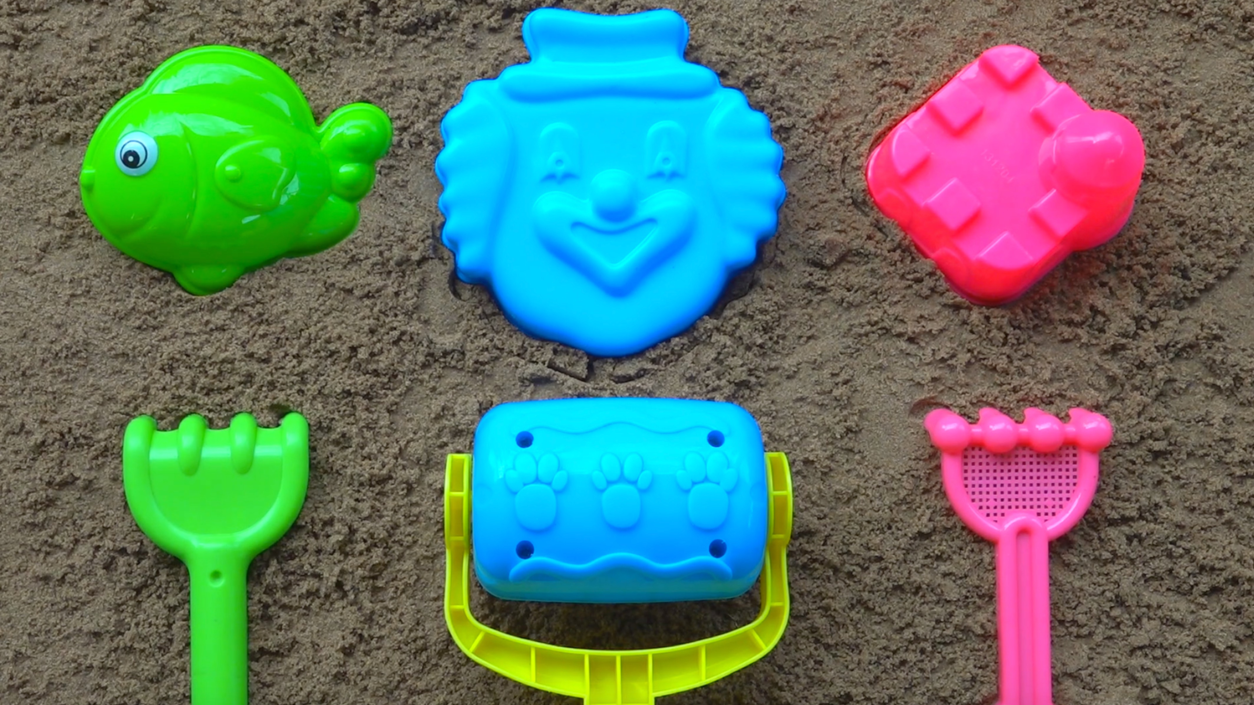 Учим Названия Цветов Цифр с Клоуном |Рисуем Лапки на Песке  Мультик для Малышей | Развивающие Игры