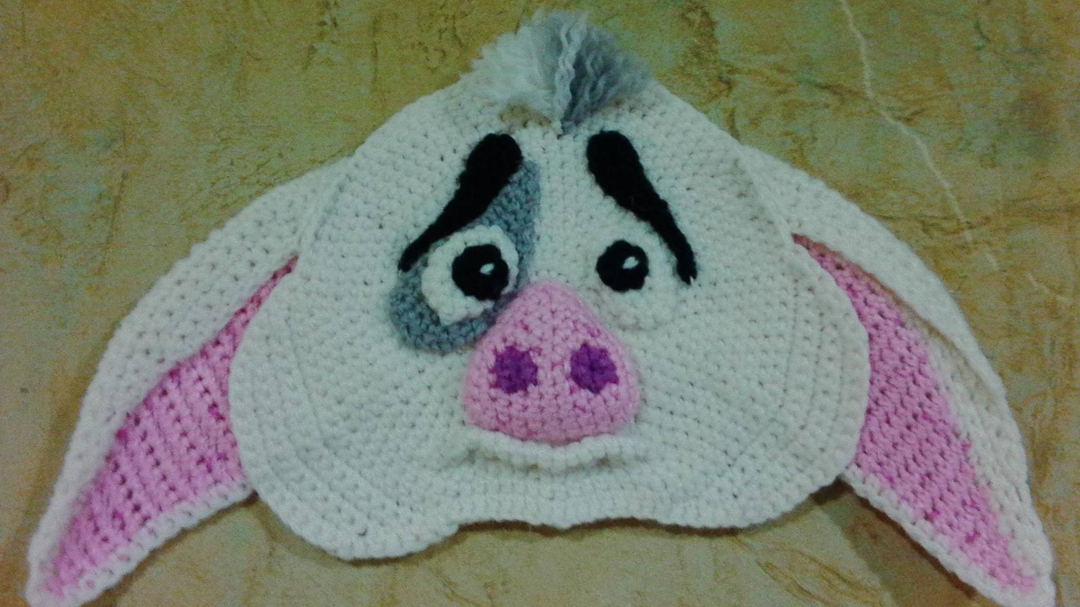 Прихватка _Поросенок Пуа_, ч.1. Pothook is a pig of Pua, р.1. Amigurumi. Crochet.