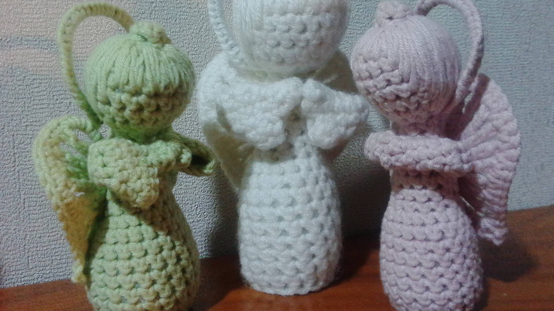 Рождественский ангелочек. Christmas Angel. Amigurumi. Crochet.  Амигуруми. Игрушки крючком.