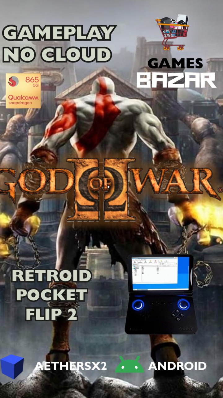 God of War 2 на андроид PS2 AetherSX2 Retroid pocket flip 2 #games #retroidpocket #aethersx2