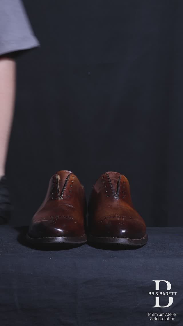 Покраска премиальной обуви | BB&Barett Москва #shorts