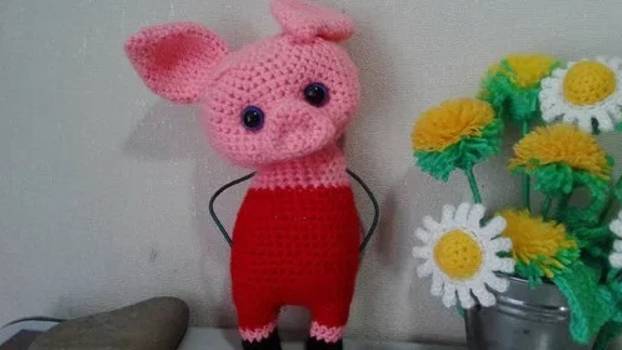 Чудесный поросенок, ч.2. A wonderful pig, р.2. Amigurumi. Crochet.  Амигуруми. Игрушки крючком.
