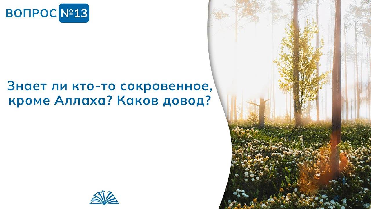 Вопрос № 13. Знает ли кто-то сокровенное, кроме Аллаха? | Абу Яхья Крымский