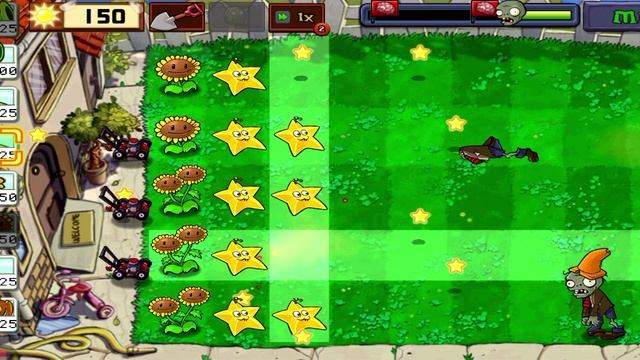 Прохожу PVZ 1 level 1-3 кампания 2