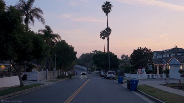 США. Поездка от Пасифик-Палисейдс до Малибу на фоне живописного заката