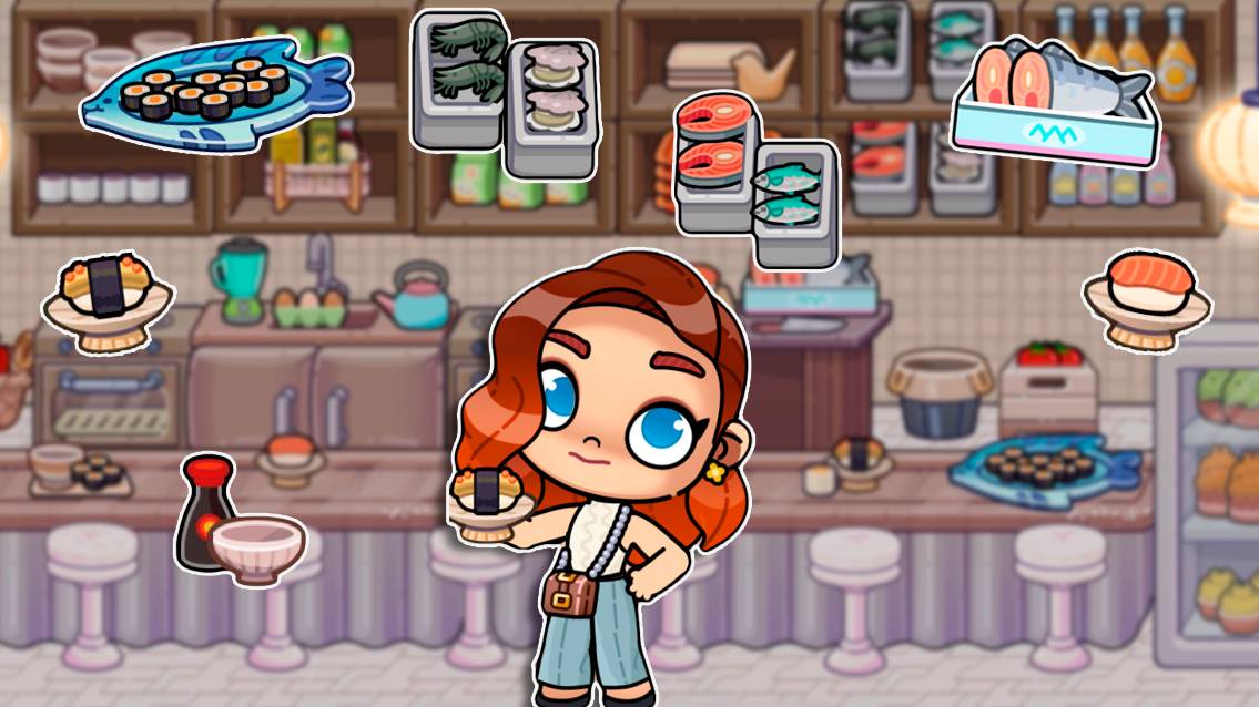 Создала Суши Бар в Аватар Ворлд 🍣 Игра Аватар Ворлд 🍣 Все Бесплатно