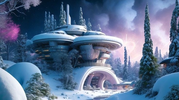 Зимний город будущего (Sunbyonic version)