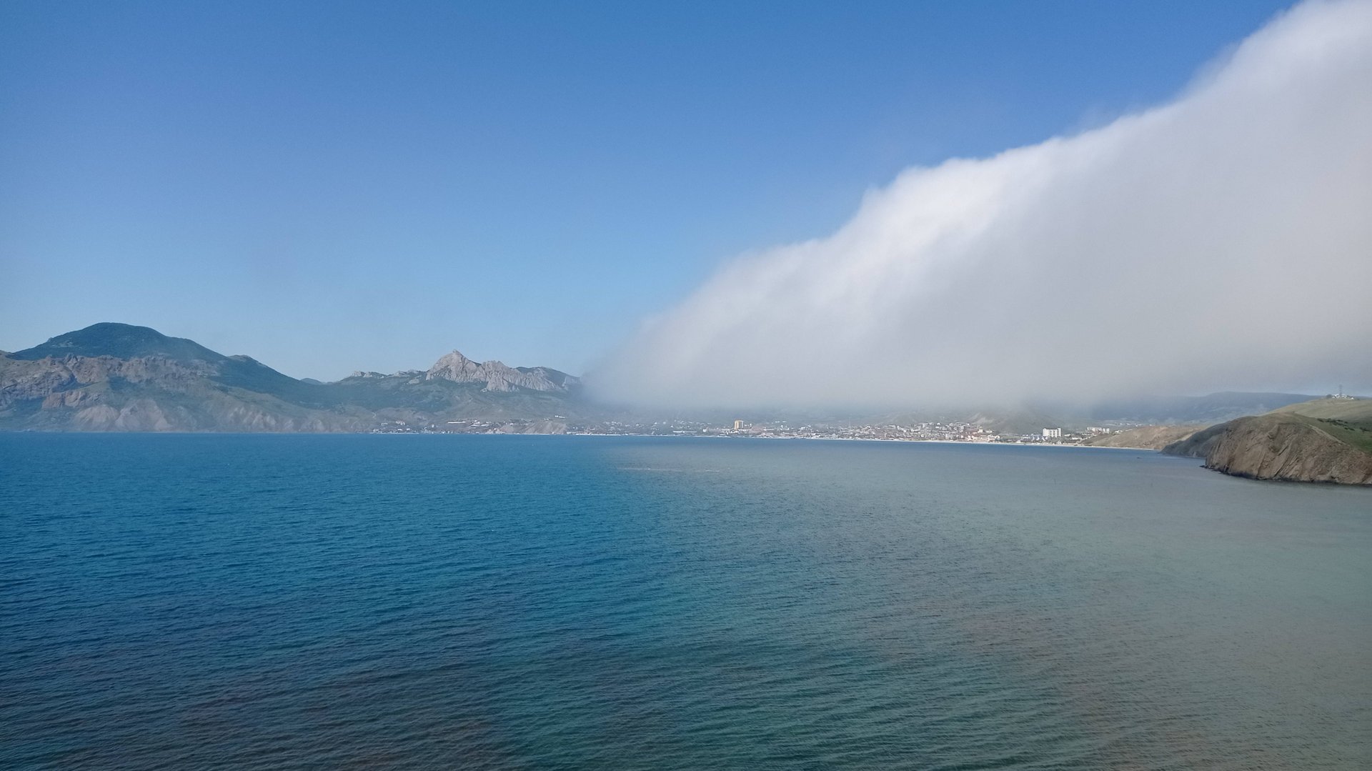 Вечер в Коктебеле.Как выглядела набережная в 2020 году.