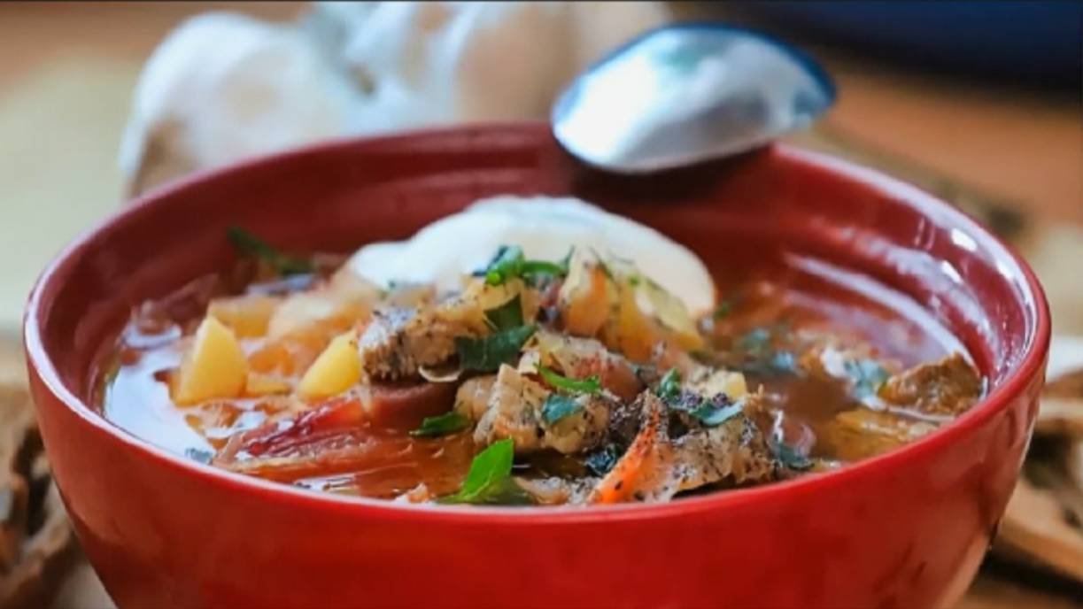 Борщ из ИНДЕЙКИ с ШАМПИНЬОНАМИ! Вкусный и полезный СУП!