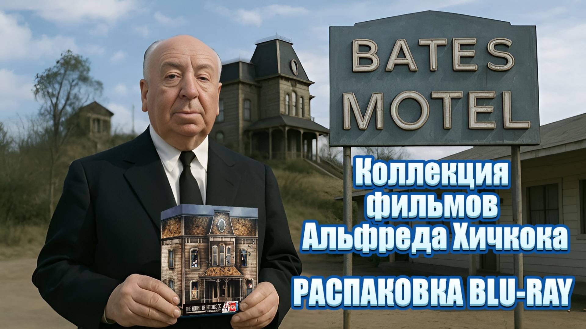 Коллекция фильмов Альфреда Хичкока (14 Blu-ray + вложения) - Распаковка