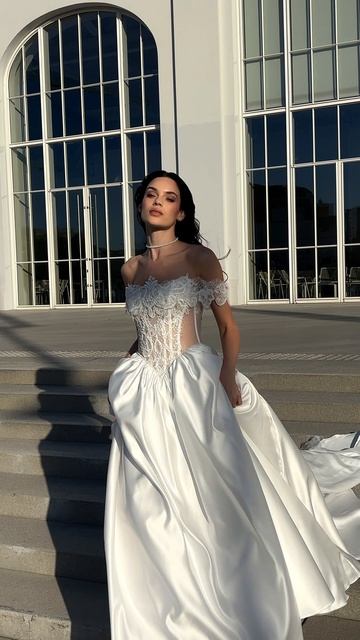 Свадебное платье Фэллон из коллекции «Vela» 2026 от бренда Gabbiano